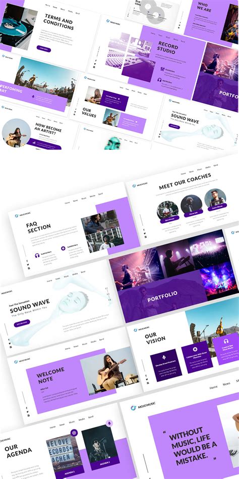 Sound Wave Powerpoint Template 192678 TemplateMonster