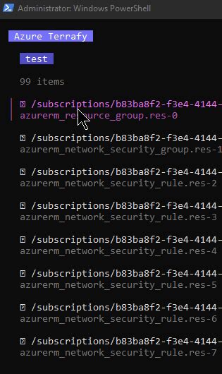 import existing azure resources into terraform aztfy