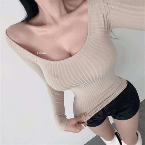 당일 골지 오프 브이넥 T 국내생산 고퀄 흘러내림x 쫀쫀 스판 섹시룩 글램룩 원오프 이너티 기본티 베이직 들뜸제로 4color 디제네바