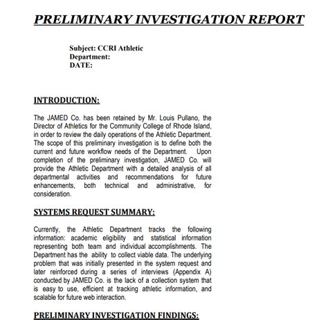 11 Formal Investigation Report Examples Pdf And Word 11 Formal Investigation Report Examples Pdf And Word