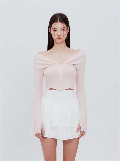 MUSINSA NOT YOUR ROSE Lea Cardigan Pink