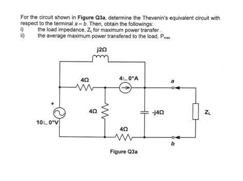Solved For The Circuit Shown In Figure Q3a Determine The