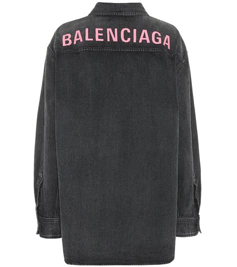 BALENCIAGA LOGO OVERSIZED DENIM JACKET Balenciaga Cloth Balenciaga Clothes Balenciaga Outfit