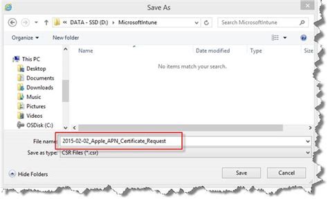 Renew Apple Push Notification Certificate For Microsoft Intune