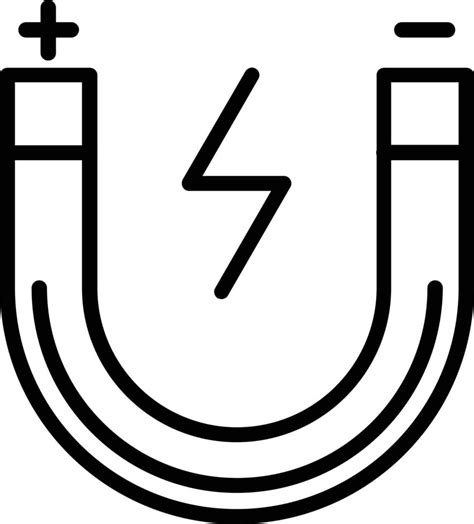 Magnet Vector Line Icon Vector Art At Vecteezy