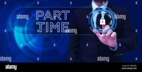 Conceptual Caption Part Time Word Written On A Work Or Job That Is Not