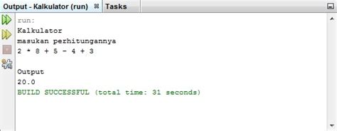 Program Kalkulator Sederhana Menggunakan Java