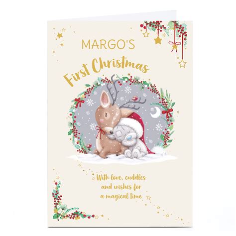 Buy Personalised Tatty Teddy Christmas Card First Christmas For Gbp 2