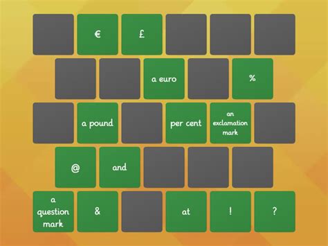 Symbols Matching Pairs