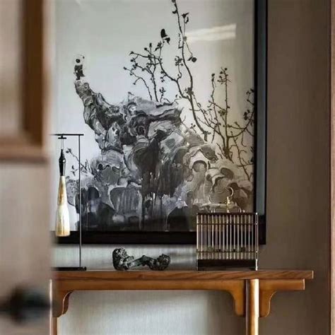 新中式样板房客厅方形金属檀木鸟笼摆件玄关电视柜橱窗软装饰品虎窝淘