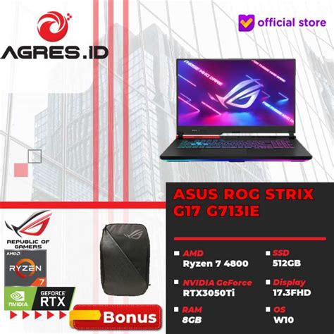Jual Asus Rog Strix G G Ie R R B To Ryzen Gb Ssd Rtx Ti Gb W Ohs Fhd