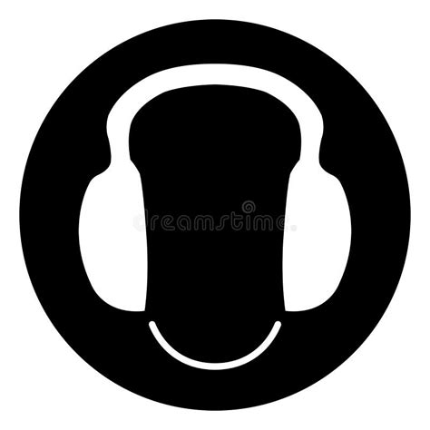 Wear Ear Protection Symbol Sign Vector Illustration Isolated On White