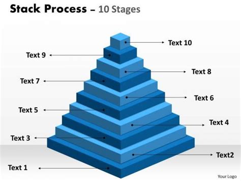 Business Diagram Stack Process With Stages Marketing Diagram