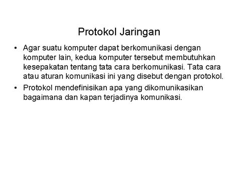 Pertemuan I Pengenalan Jaringan Komputer Prinsip Dasar Jaringan