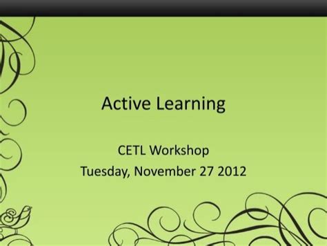Active Learning Powerpoint