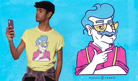 Cool Grandpa T Shirt Design Vector Download