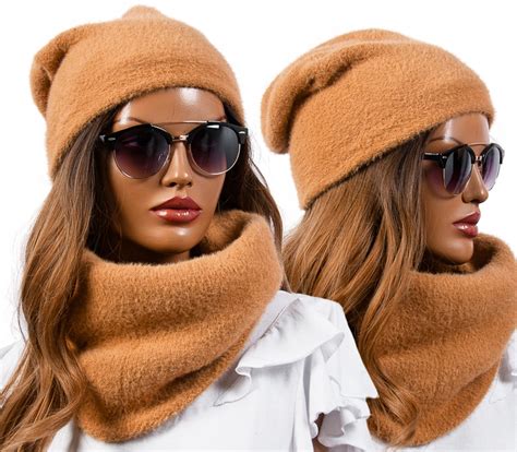 Alpaka Polski Komplet Czapka beanie Duży Komin inna