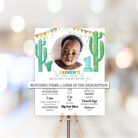 Editable Backdrop Banner Fiesta Birthday Digital Template Etsy