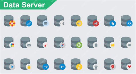 Premium Vector Data Server Vector Icons On White Background