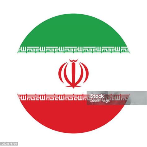 이란 국기 플래그 아이콘입니다 표준 색상 둥근 깃발 컴퓨터 일러스트레이션 디지털 일러스트레이션 벡터 일러스트 레이 션입니다 0명에 대한 스톡 벡터 아트 및 기타 이미지