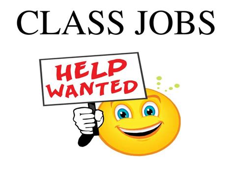 Ppt Class Jobs Powerpoint Presentation Free Download Id 1085381