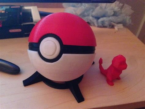 3d Print Pokeball With Button Release Lid・cults