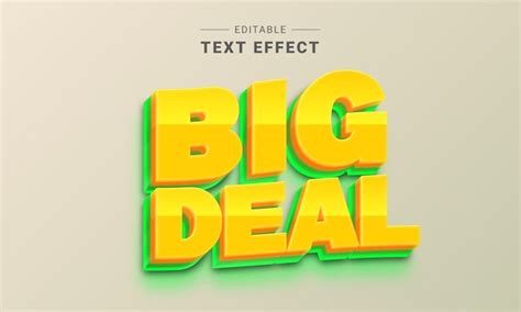 Gerador de efeitos de texto editável em d Vetor Premium