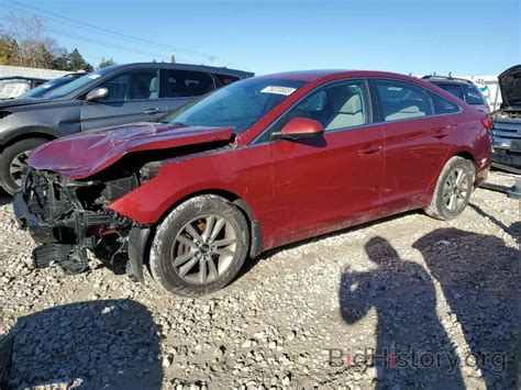 Report 5npe24af7fh161869 Hyundai Sonata 2015 Red Gas Price And Damage