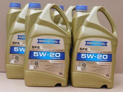 12,02€/l Ravenol SFE Super Fuel Economy 5W-20 4 x 5 L Ford Mazda ...