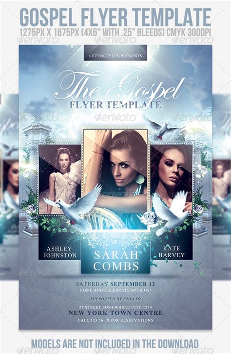 Gospel Flyer Template By Sevenstyles Graphicriver