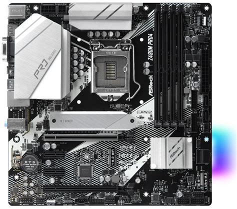 ASRock Z490M Pro4 / LGA1200 / Intel Z490 / 4x DDR4 DIMM / D-Sub / HDMI ...