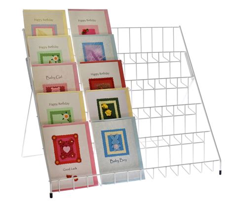 Stand Store Lightweight Collapsible Greeting Card Display Stand White