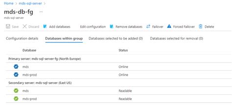 Remove A Sql Database From An Azure Failover Group