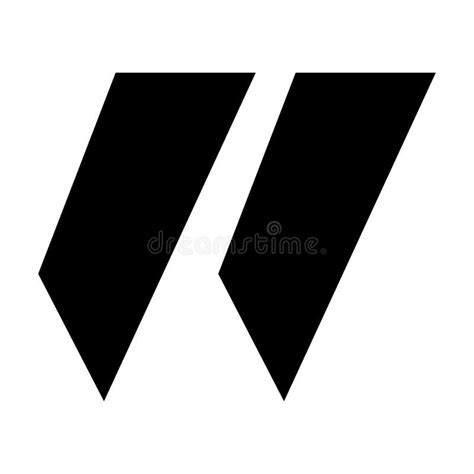 Quotation Symbol Black Color Flat Style Stock Vector Illustration Of Bubble Message 375147890