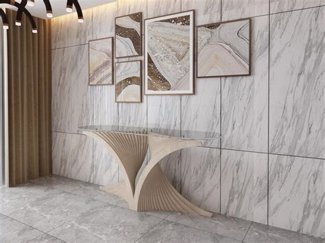 Parametric Console Wall Table Stylish Design Ready To Implement And