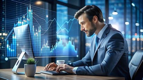 Businessman Plan Graph Growth Increase Of Chart Premium Ai Generated