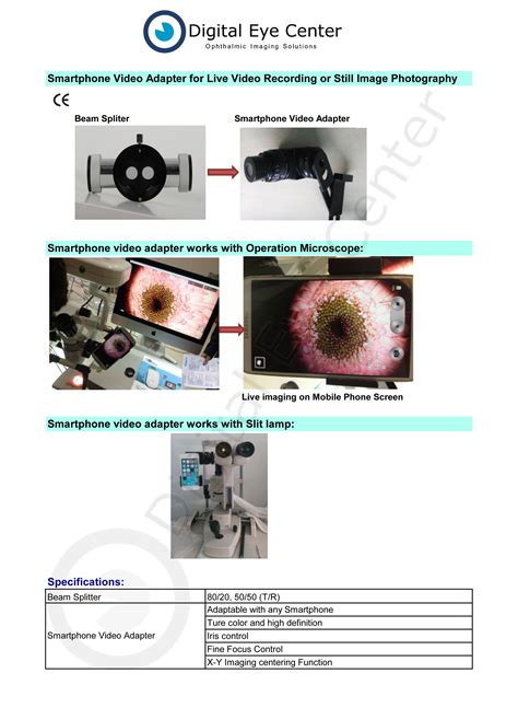 Microscope Smartphone Adapter Digital Eye Center