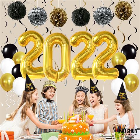 Buy Black And Gold Graduation Party Decorations 2022 Pack Of 43