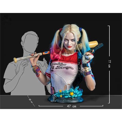 The Suicide Squad Harley Quinn Life Size Bust Comic Concepts