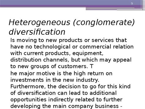Modern Strategic Analysis Strategy Of Diversification