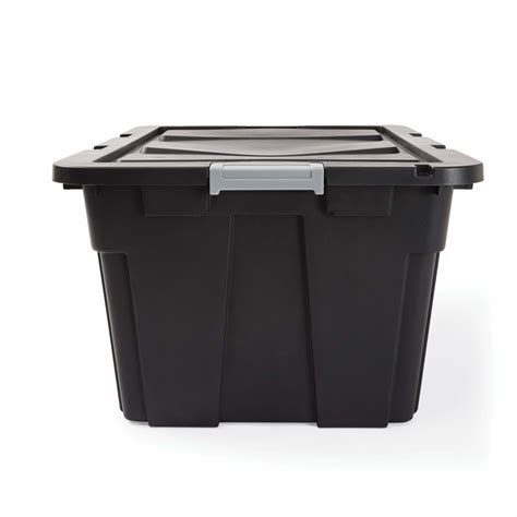 100l Heavy Duty Storage Container Black Kmart