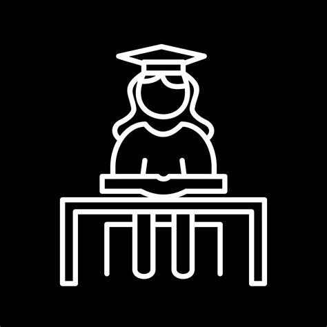 Unique Female Student Studying Vector Icon 14782862 Vector Art At Vecteezy