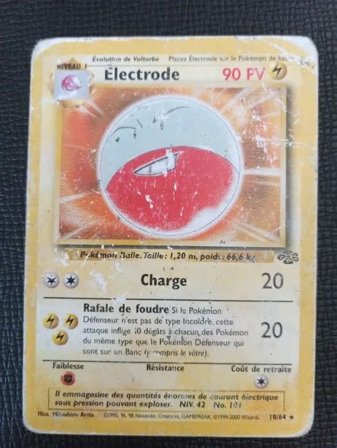 CARTE POKÉMON ELECTRODE Rare 18 64 Jungle Wizard EUR 4 00 PicClick FR
