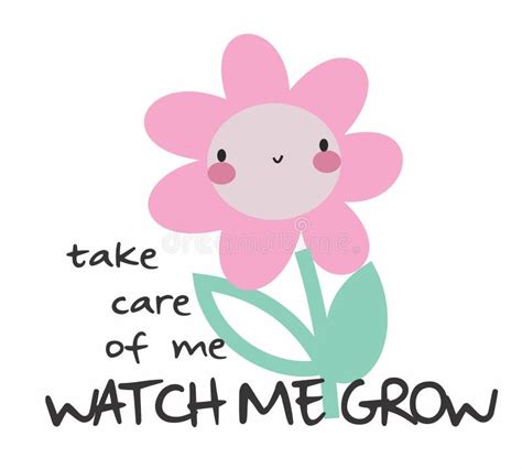 Cute Flower Pink T Shirt Print Vector Art Stock Illustration