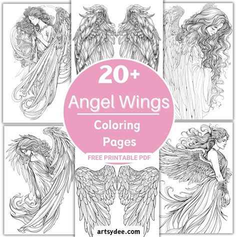 Angel Wings Coloring Pages To Print Coloring Home