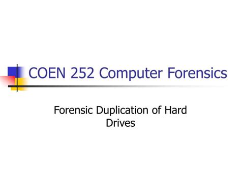 Ppt Coen 252 Computer Forensics Powerpoint Presentation Free