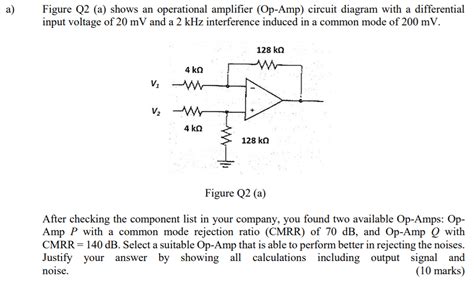 Solved Figure Q A Shows An Operational Amplifier Op Chegg