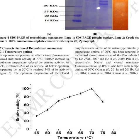 Temperature Optima Of Cloned Mannanase Of Bacillus Sp22 Download Scientific Diagram