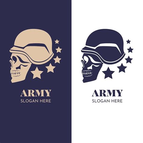 Free Vector Flat Design Army Logo