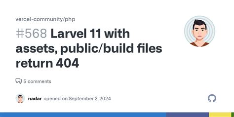 Larvel 11 With Assets Publicbuild Files Return 404 · Issue 568